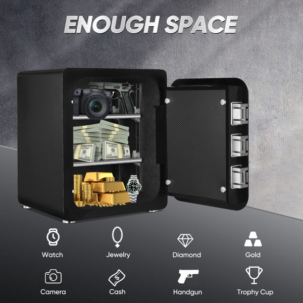 YITAHOME Paragon Safes Personal Digital Safe Box - Compact Steel ...