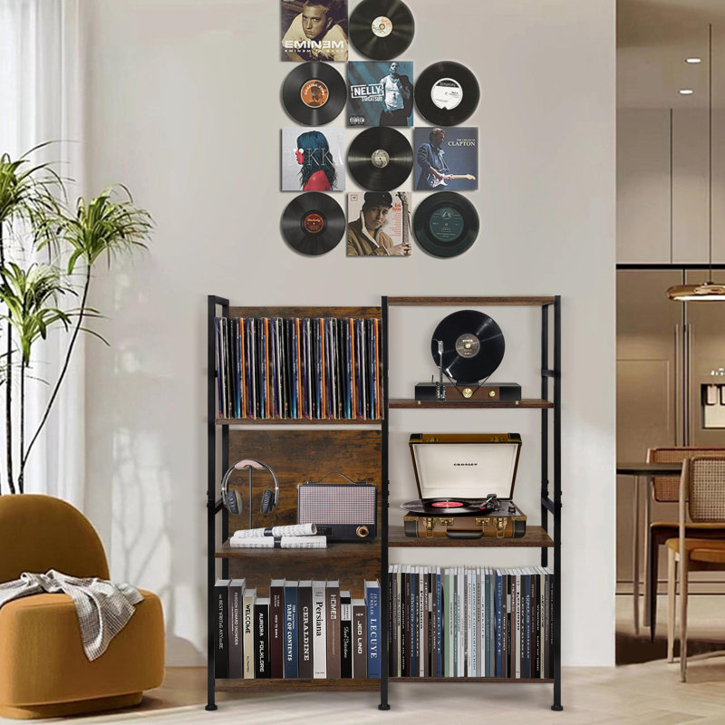17 Stories Large Vinyl Records Player Stand | Wayfair