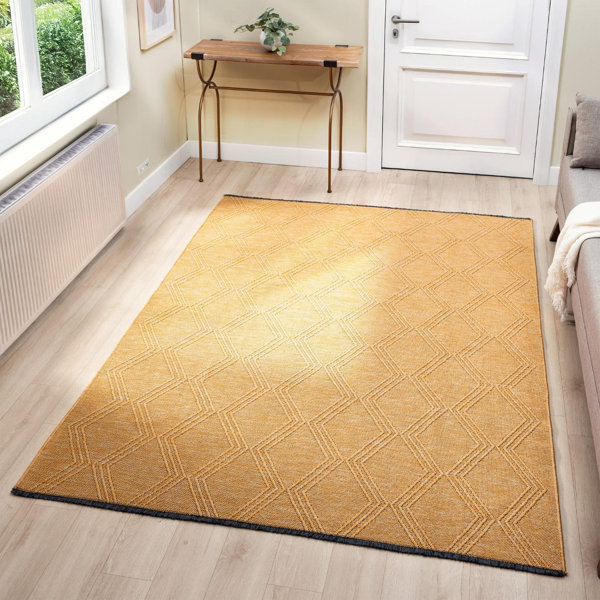 Luxe Weavers Modern Farmhouse Diamond Pattern Non-Slip Washable Rug ...