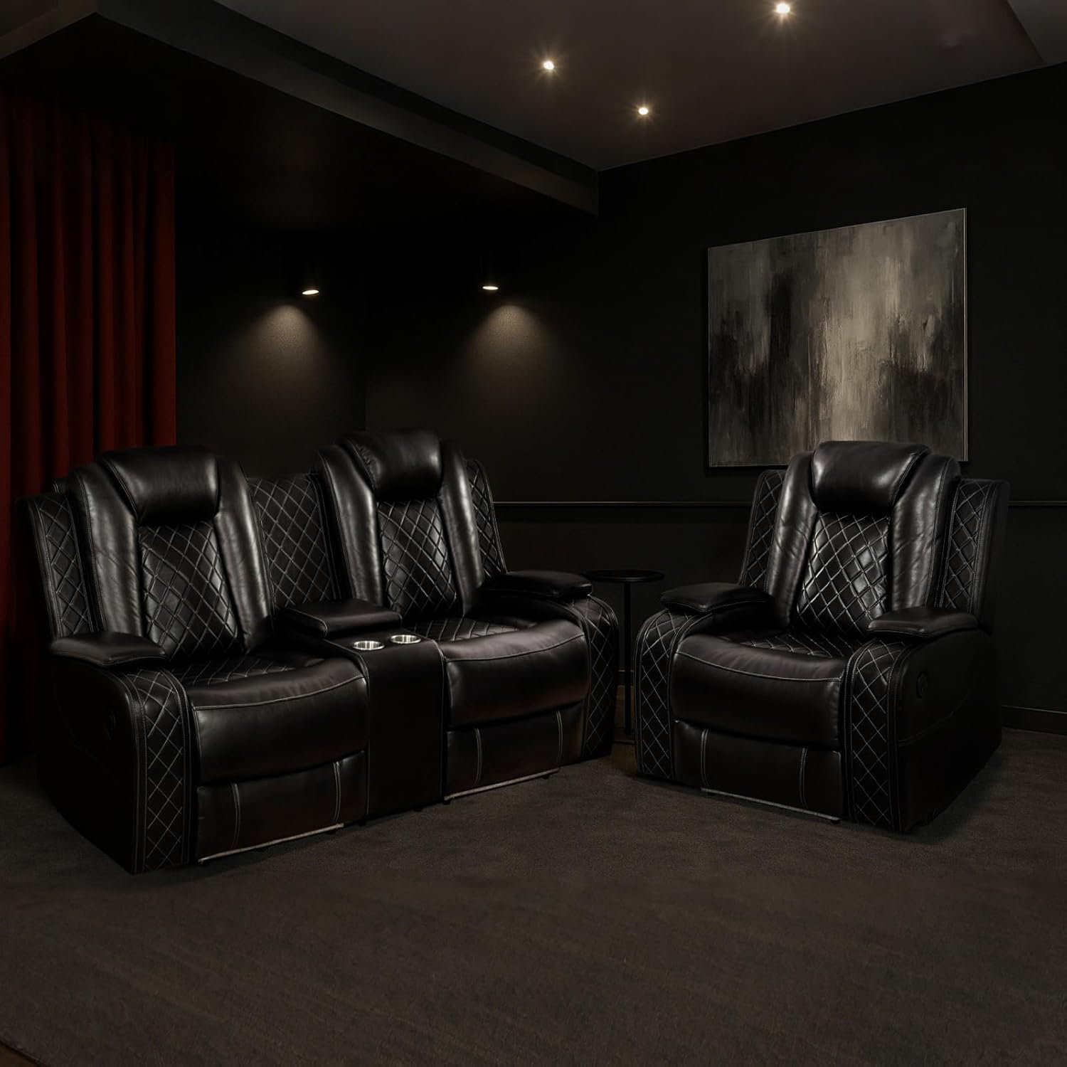 Latitude Run® Power living room furniture sets,electric recliner chair ...