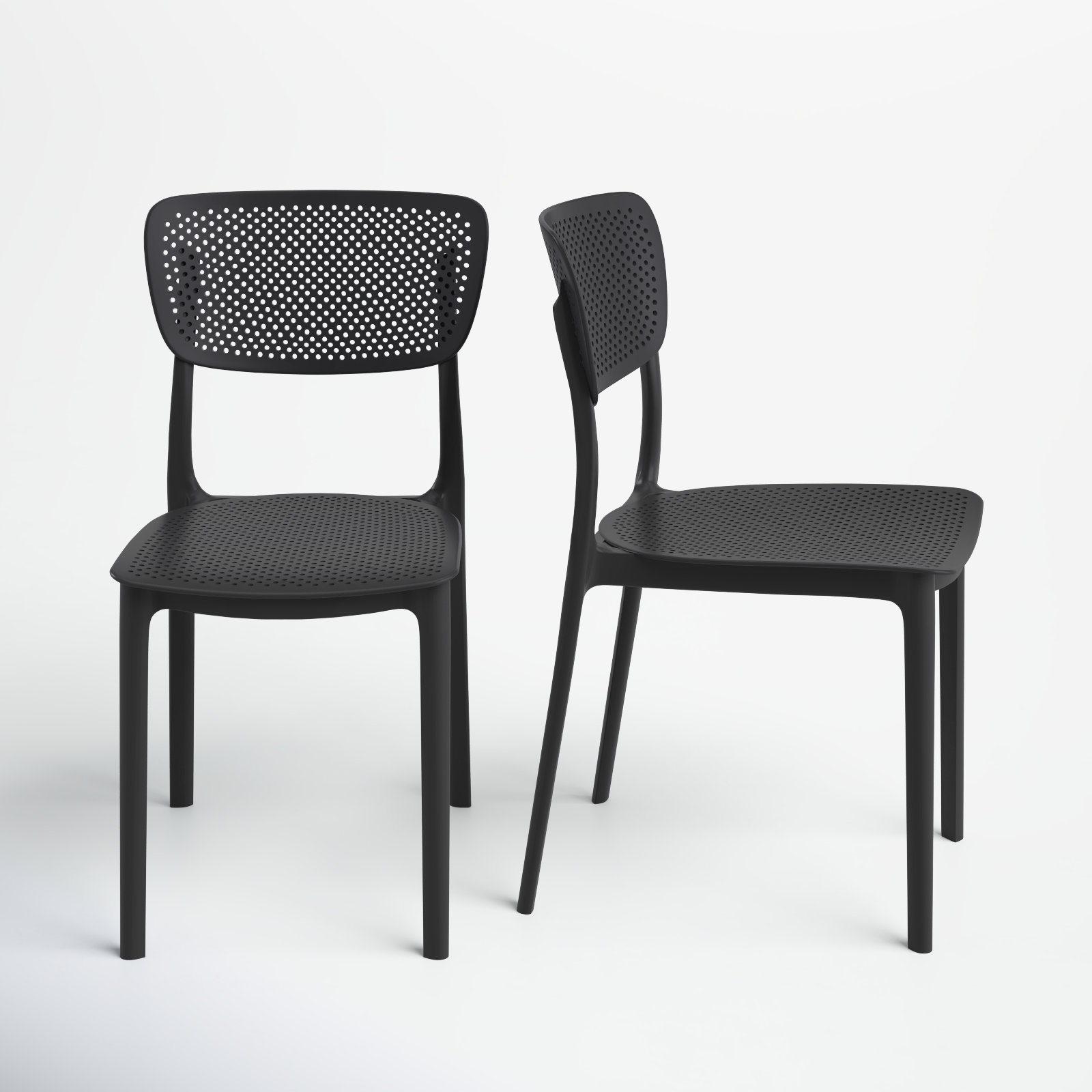 AllModern Farrah Outdoor Stackable Dining Side Chair & Reviews | Wayfair