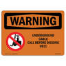 SignMission Underground Cable Call Before Digging Sign | Wayfair