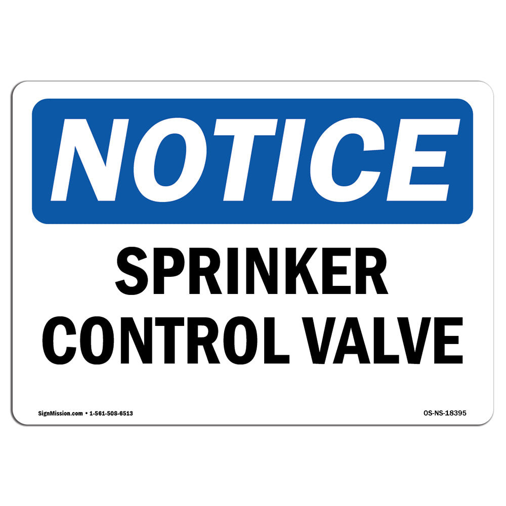SignMission Notice - Sprinkler Control Valve Sign | Wayfair