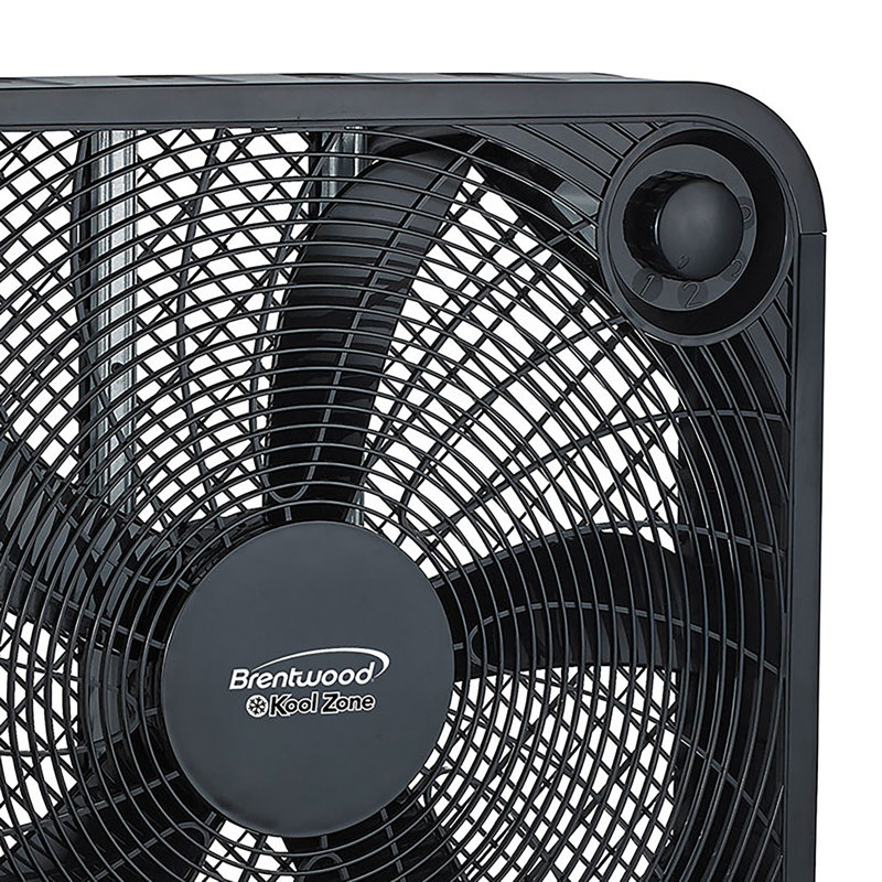 Brentwood 20 INCH BOX FAN - BLACK | Wayfair