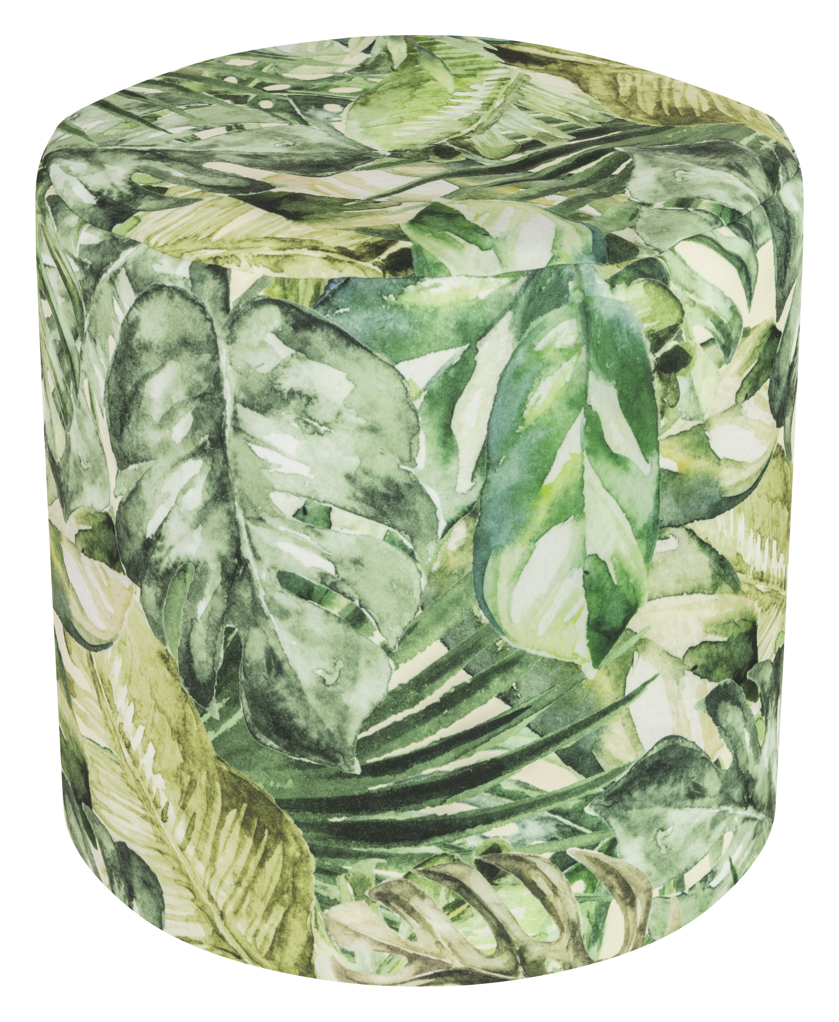 Bay Isle Home™ Breck 20" Wide Round Floral Pouf Ottoman | Wayfair