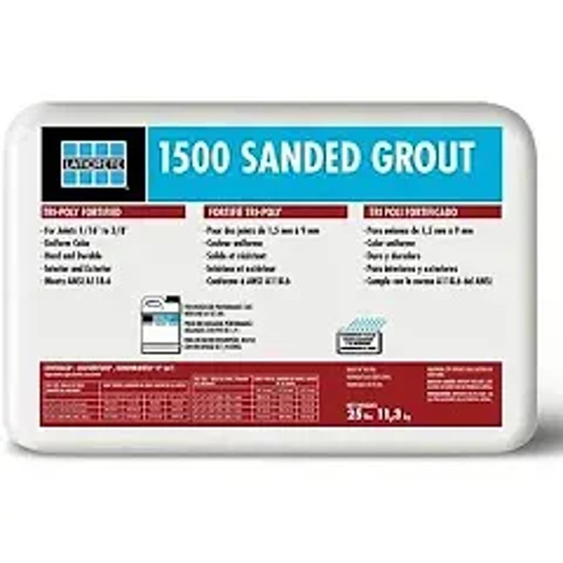 LATICRETE 1500 SANDED Grout /25 LB - SILVER SHADOW | Wayfair