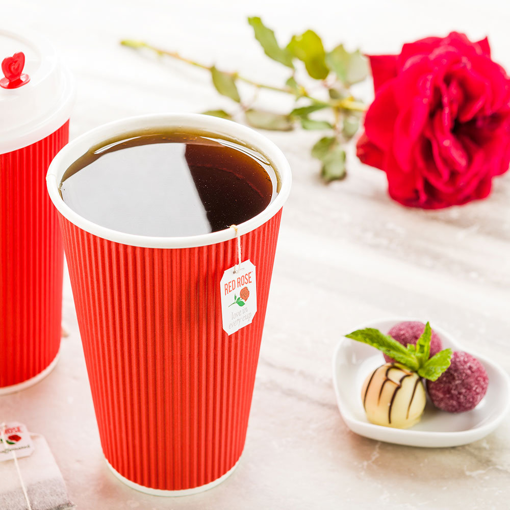 Restaurantware 16 Oz Red Paper Coffee Cup - Ripple Wall - 3 1/2" X 3 1/ ...