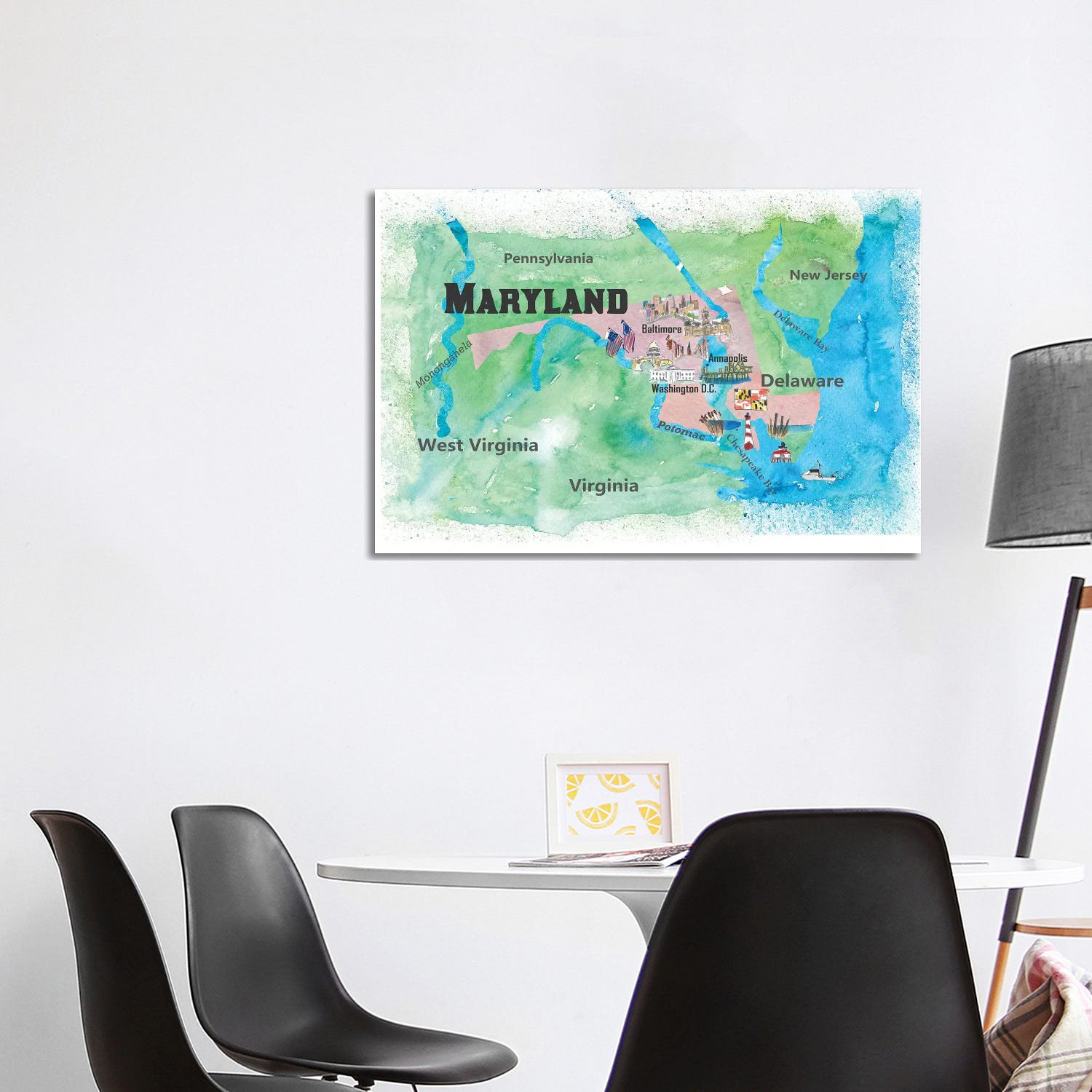 East Urban Home The USA, Maryland Travel Poster by Markus and Martina ...