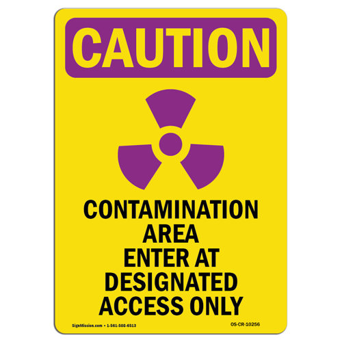 SignMission Contaminated Area Sign - Wayfair Canada