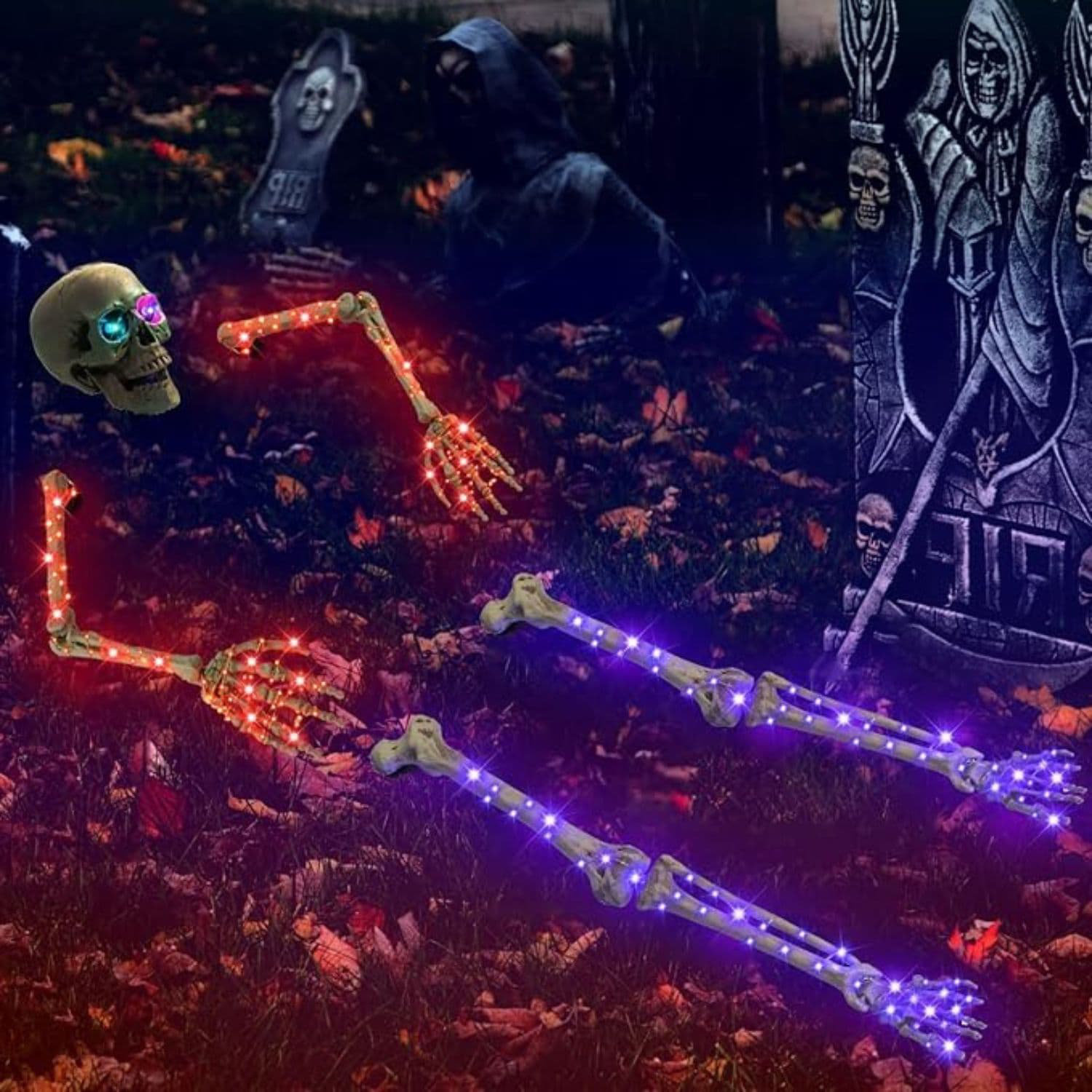 The Holiday Aisle® Realistic Halloween Skeleton Yard | Wayfair