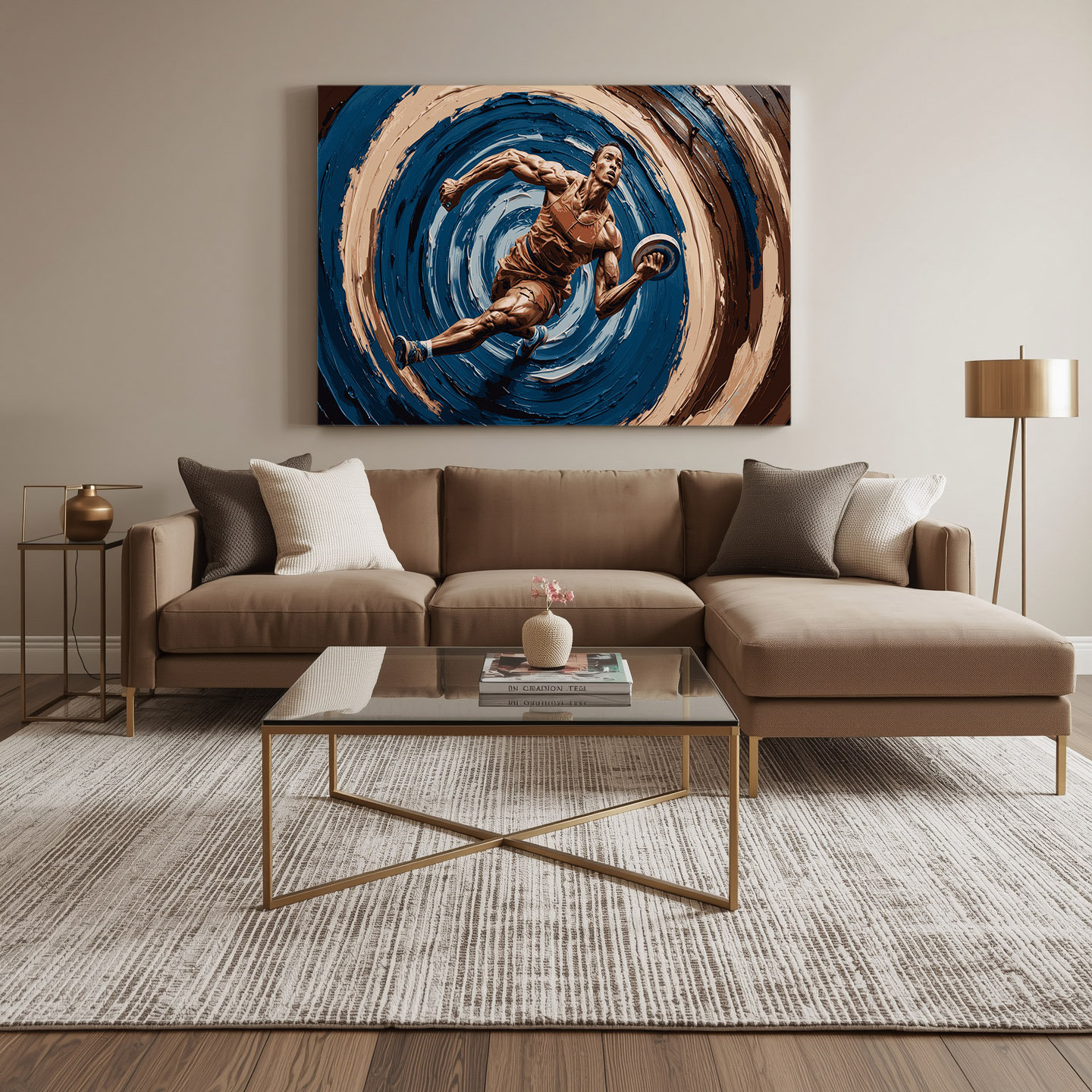 Ivy Bronx Sports Discus Throw Grey Canvas Wall Art - Wayfair Canada