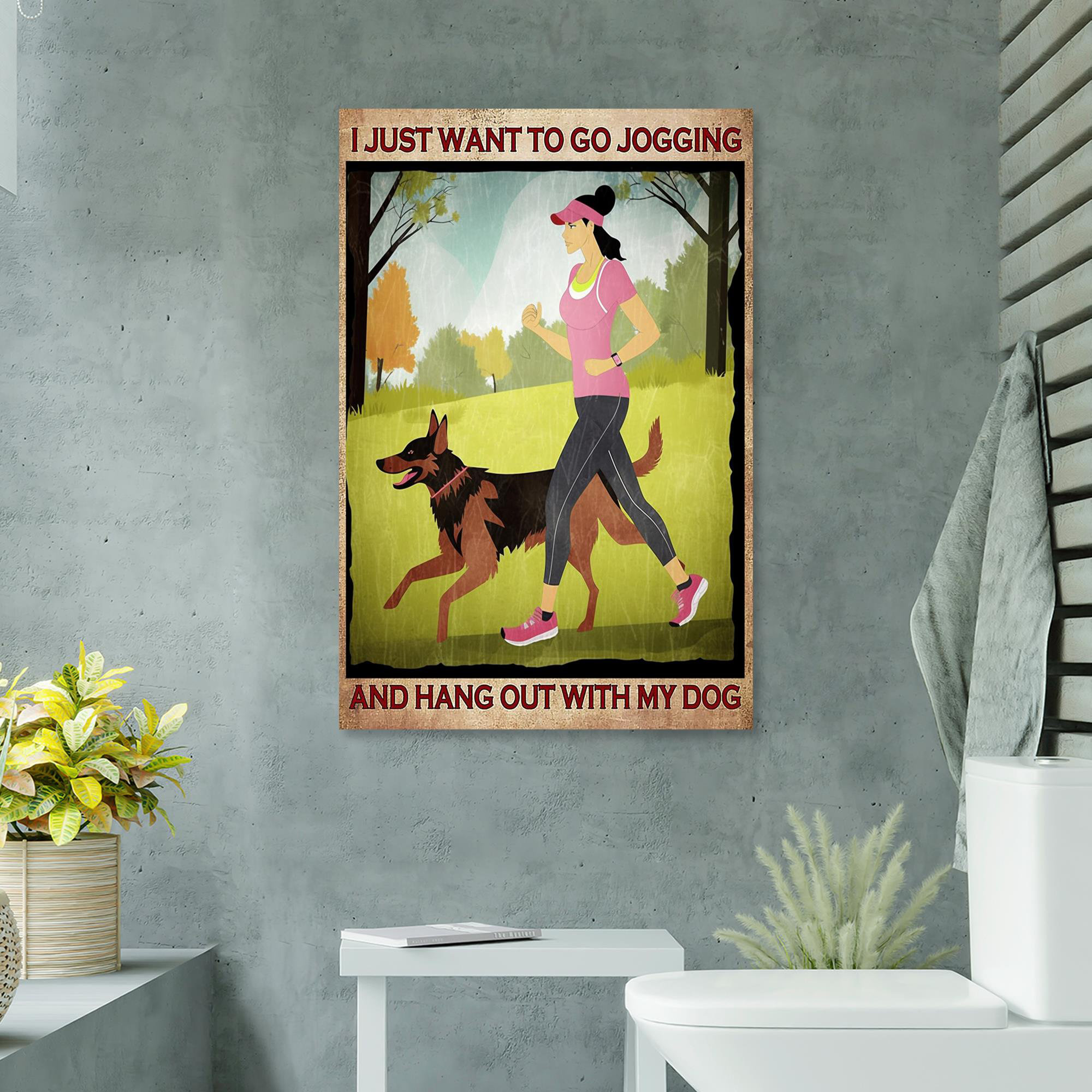 Trinx I Just Want To Go Jogging - 1 Piece Rectangle Graphic Art Print ...