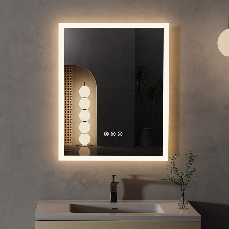 Ivy Bronx Front Lighted Bathroom /vanity Mirror & Reviews | Wayfair.co.uk