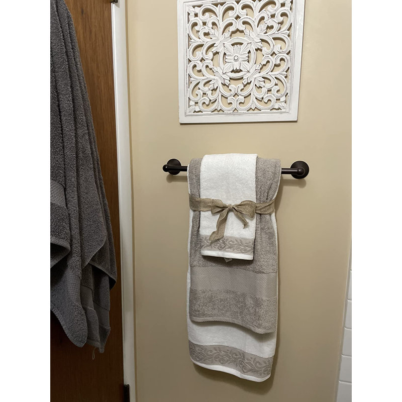Hokku Designs 600 GSM 6-Piece Towel Set With Filgree Jacquard Border ...