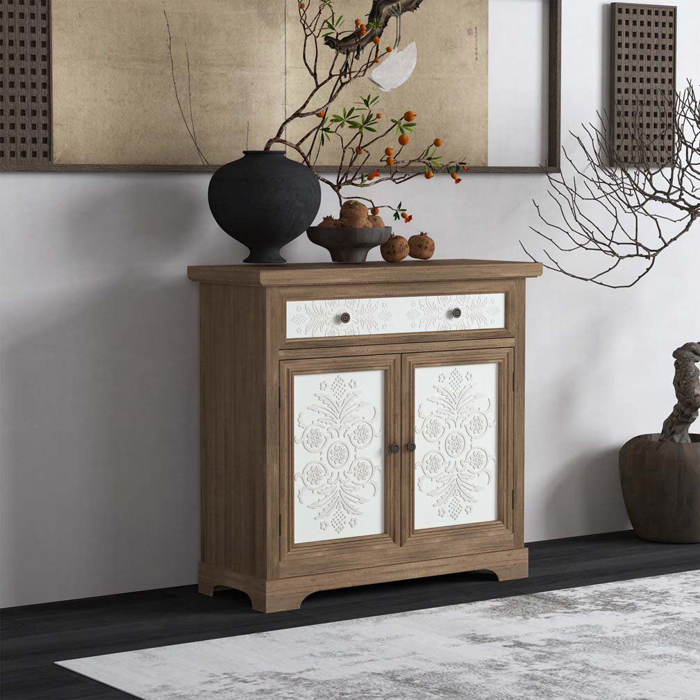 Ophelia & Co. Rustic Vintage Accent Cabinet - Wayfair Canada