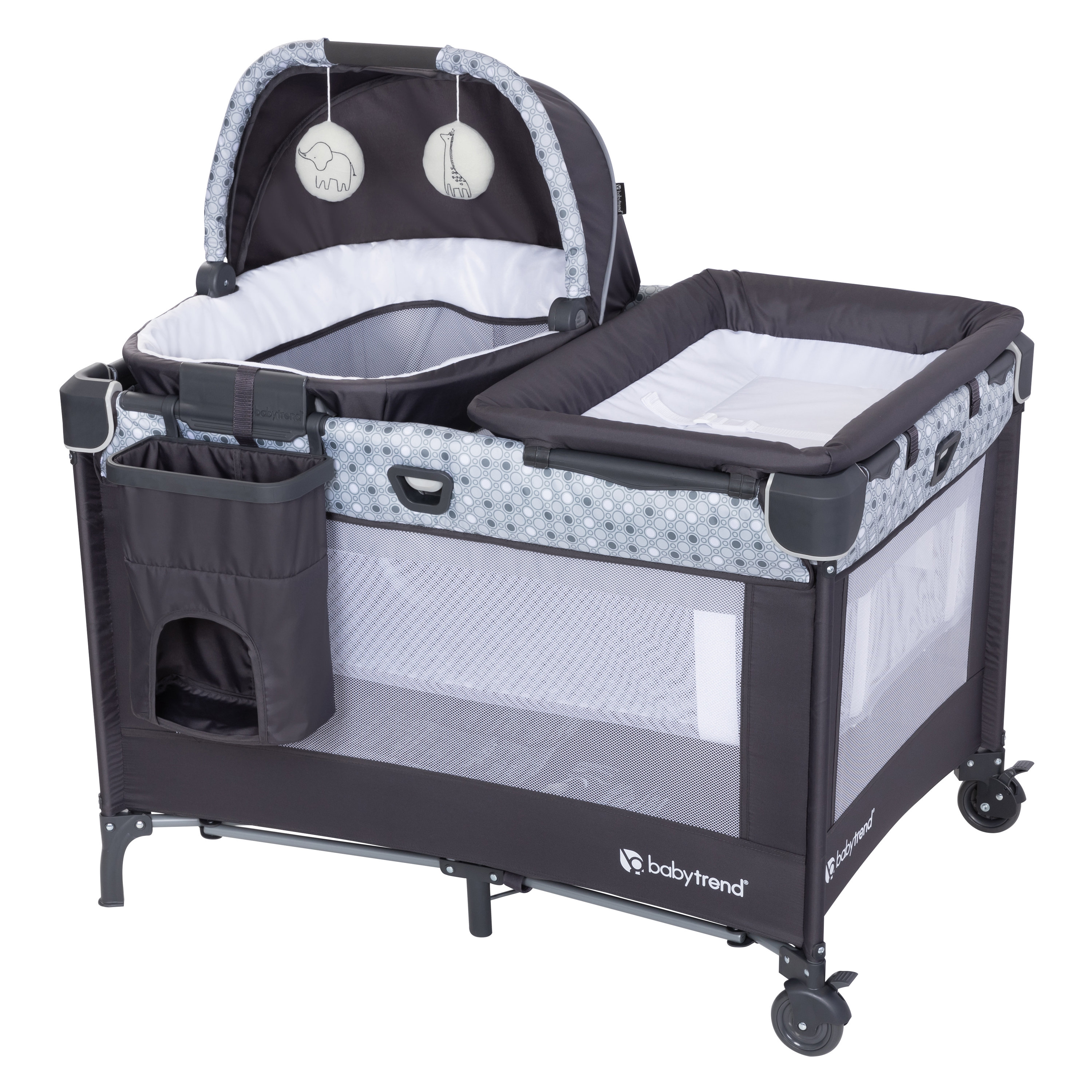 Baby Trend Nursery Den Playard With Rocking Snooze Pod And Flip Over ...
