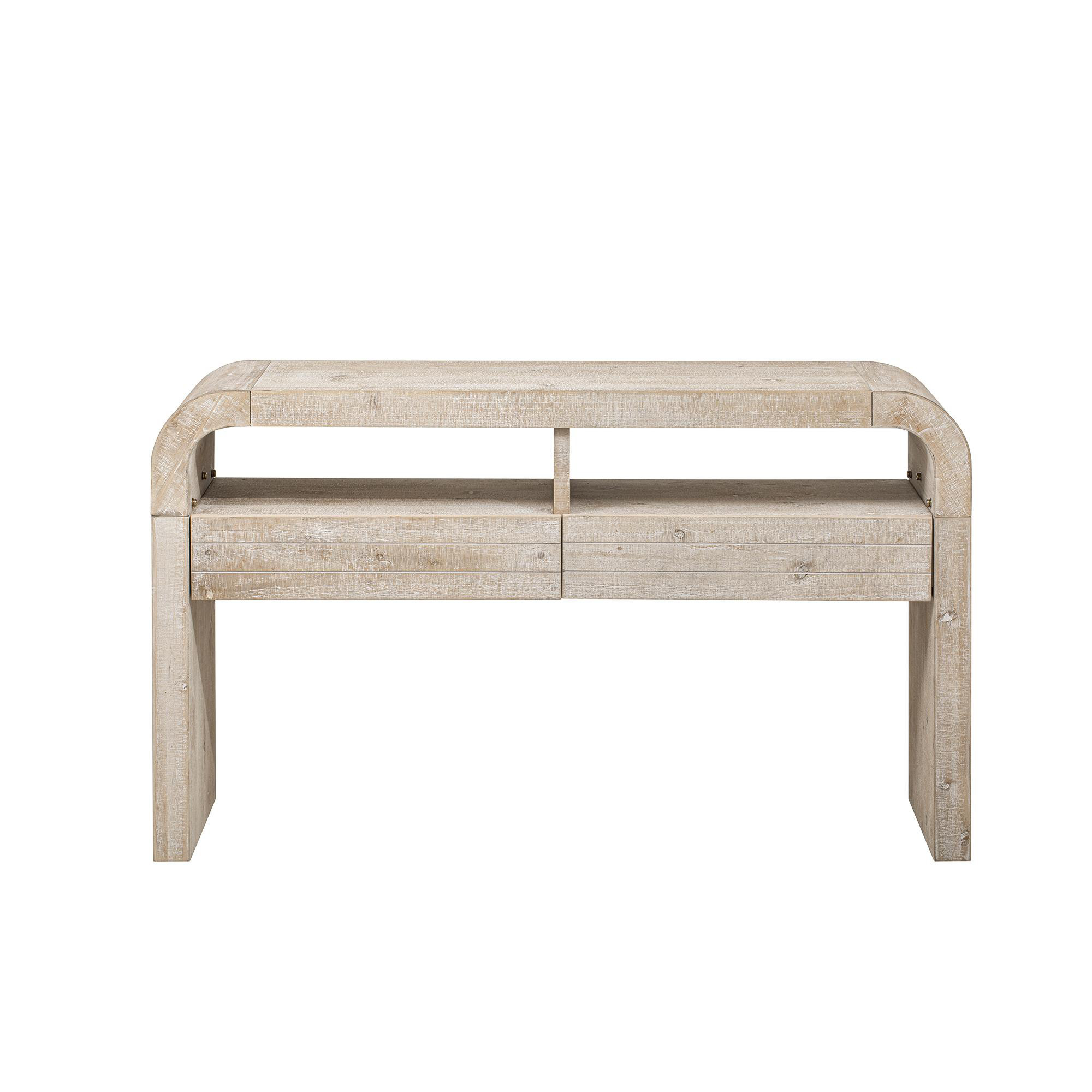 Corrigan Studio® Retro Curved Narrow Console Table | Wayfair
