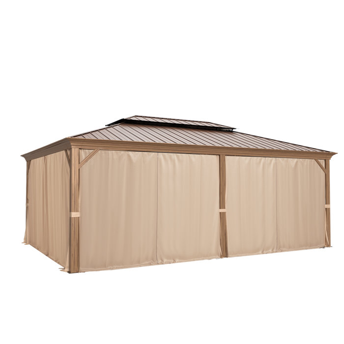 EROMMY 20 Ft. W x 14 Ft. D Aluminum Patio Gazebo & Reviews | Wayfair