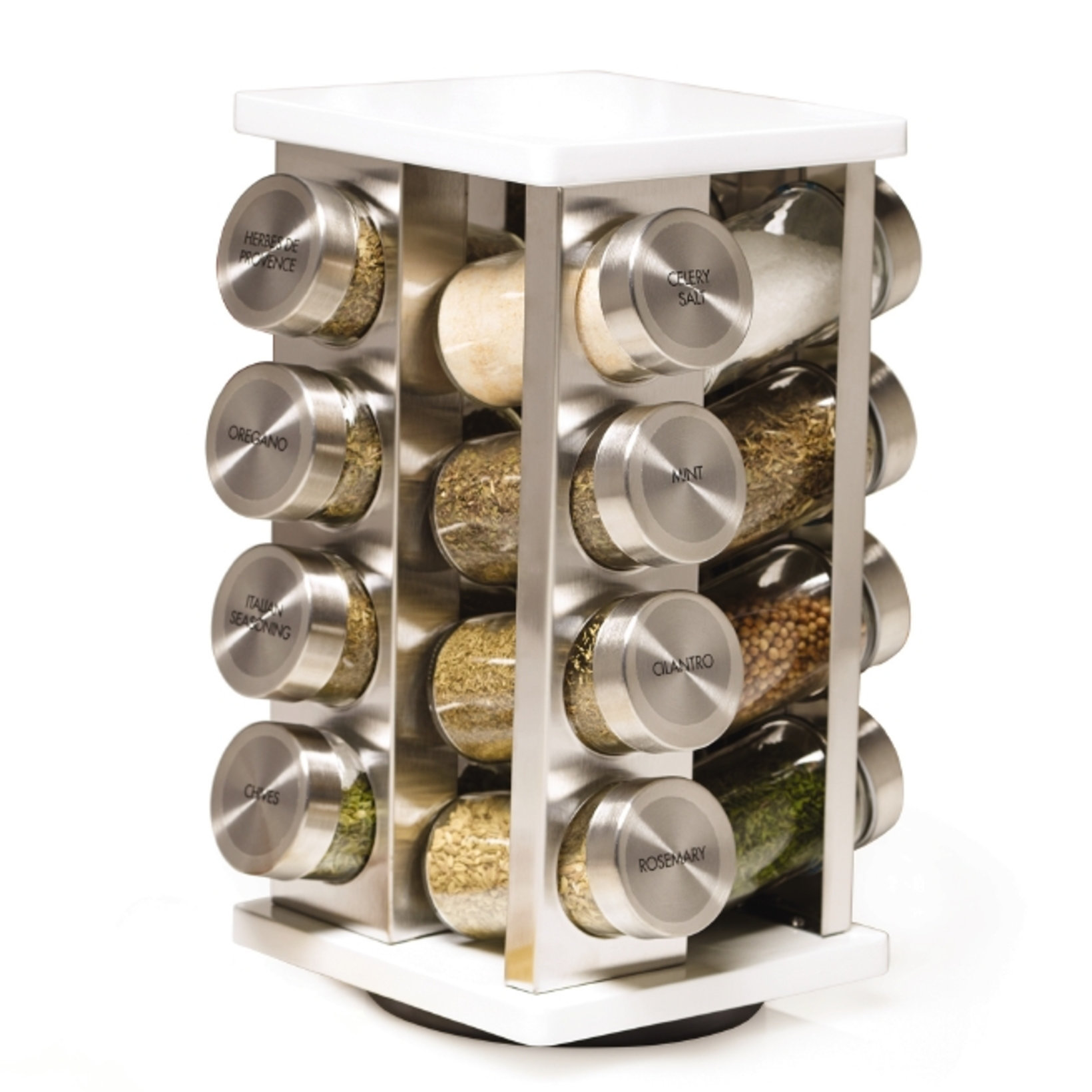 Kamenstein Brighton 16 Jar Spice Jar & Rack Set | Wayfair