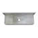 Barclay Alma 59'' L Wall-Mount Single Bowl Cast Iron Kitchen Sink ...