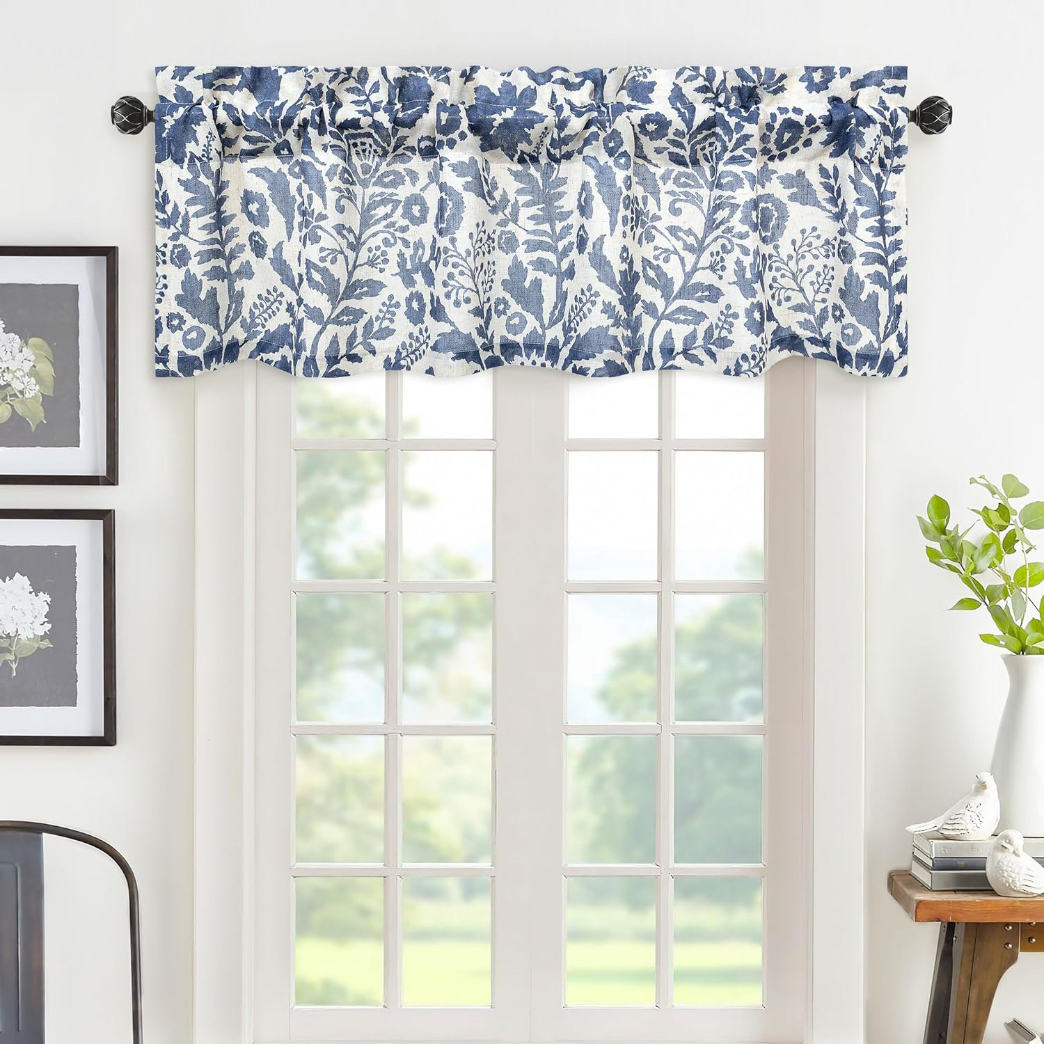 DriftAway Small Window Valance Linen Blend Valances Rod Pocket | Wayfair