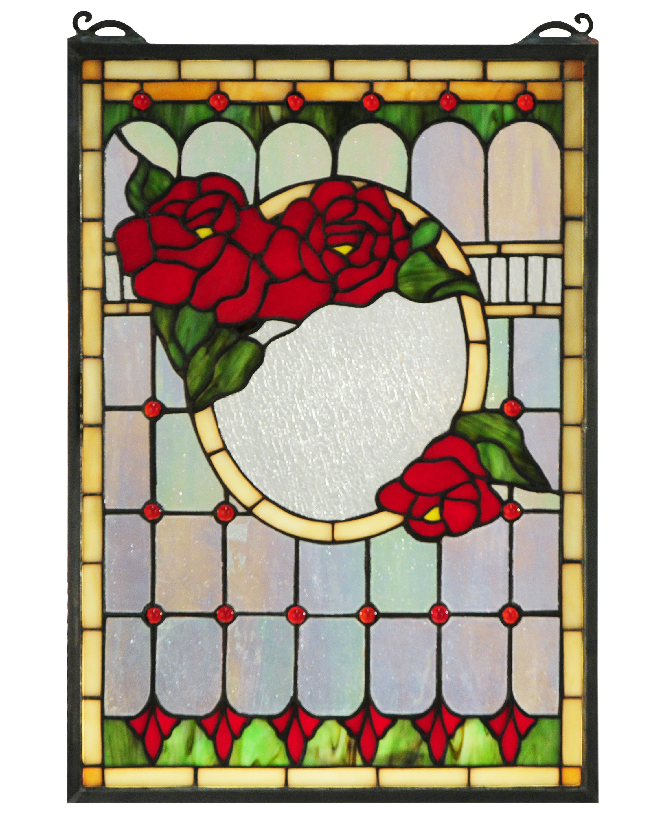 Meyda Lighting Morgan Rose Stained Glass Window - Wayfair Canada