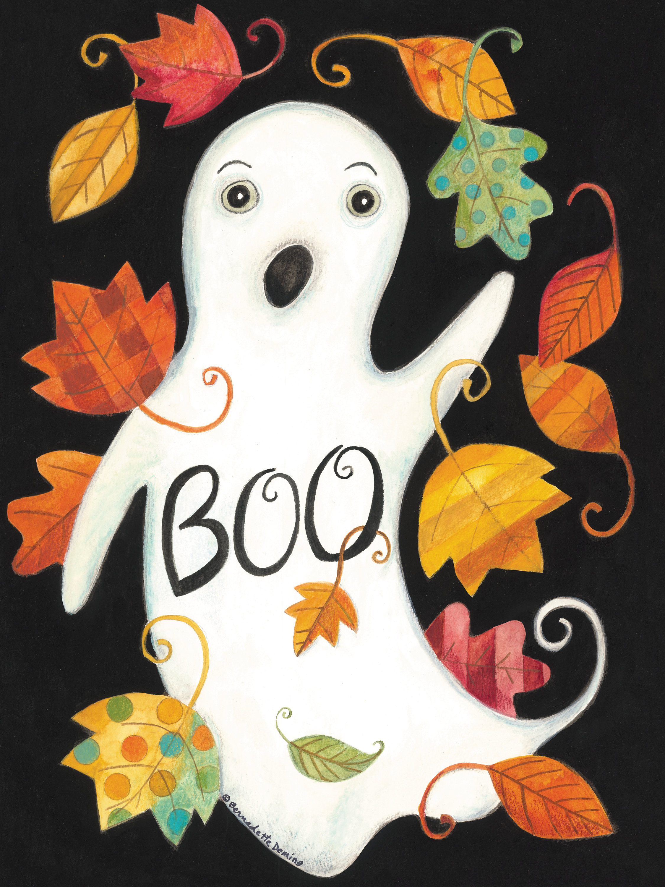 The Holiday Aisle® Elieana Boo Ghost by Bernadette Deming | Wayfair
