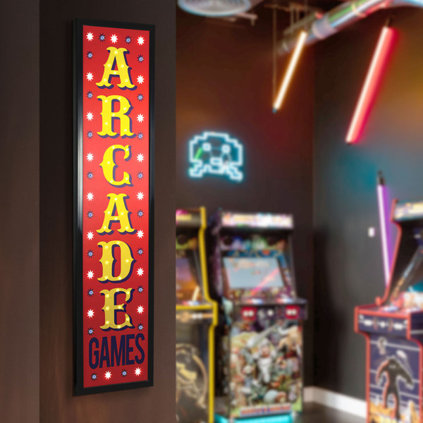 Crystal Art Gallery Arcade Games LED Marquee Sign & Reviews | Wayfair