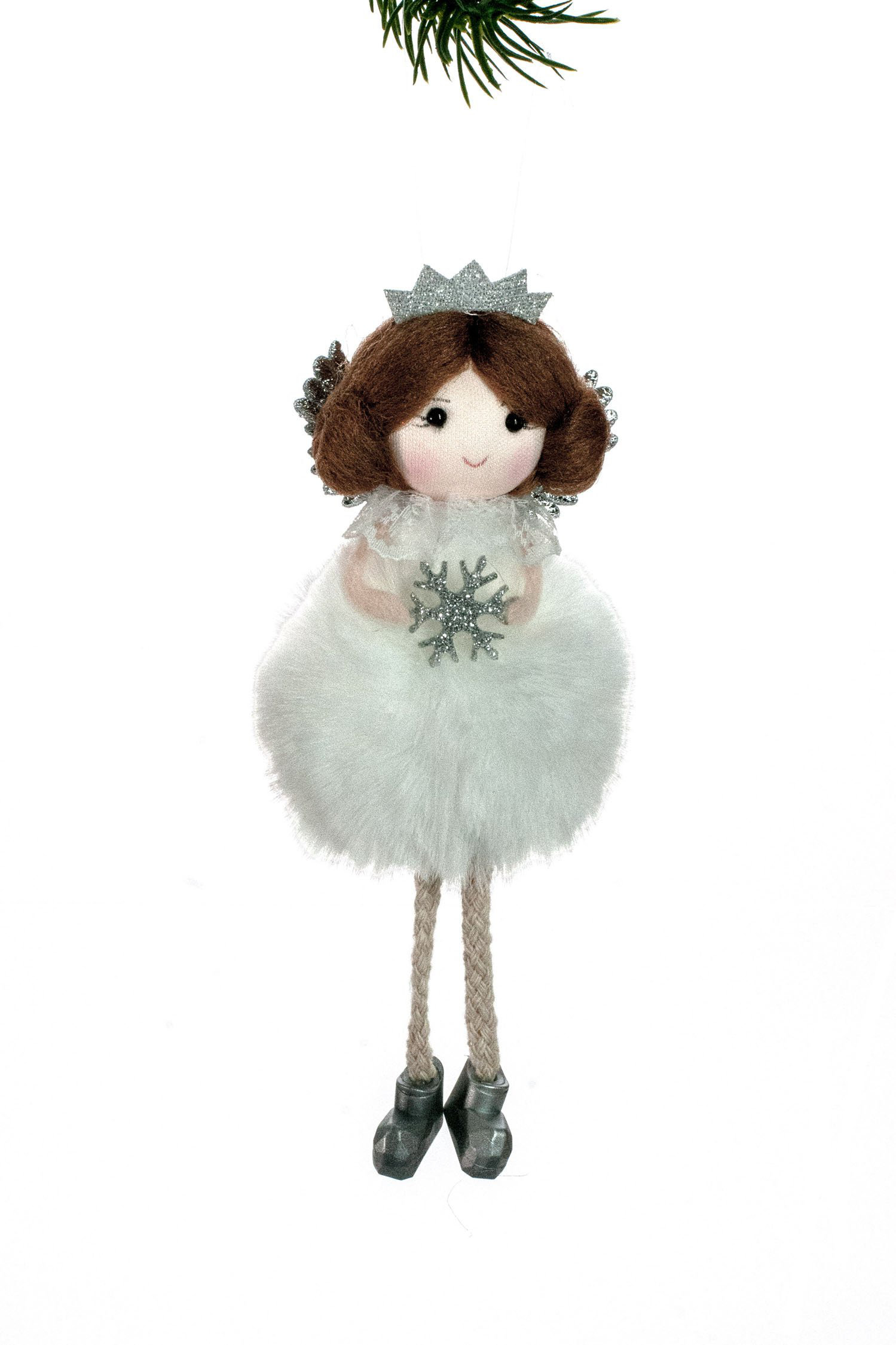 The Holiday Aisle® Ivory Sitting Little Girl Princess Doll | Wayfair