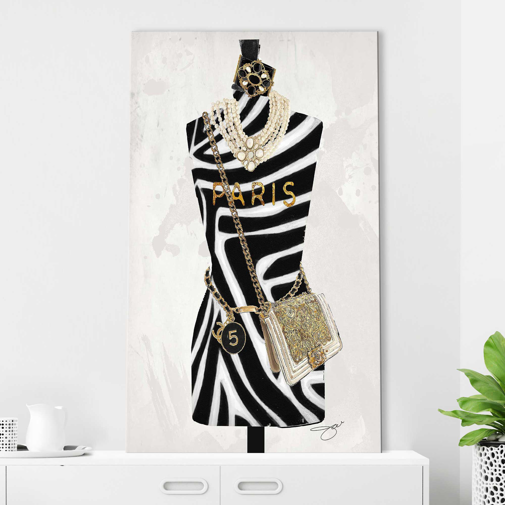 House of Hampton Paris Fashion 2 (Vertical) by By Jodi - Graphic Art ...