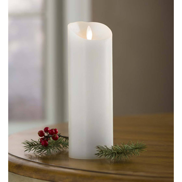 Plow & Hearth Flameless Pillar Candle | Perigold