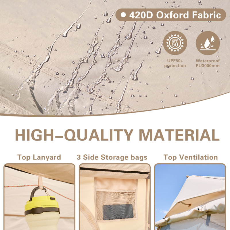 ShangQuan WuLiu Inflatable Tent With Pump,Glamping Tents For 4-6 Person ...