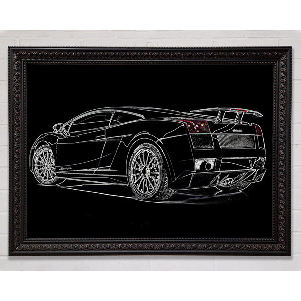 Bright Star Lamborghini Rear - Single Picture Frame Art Prints ...