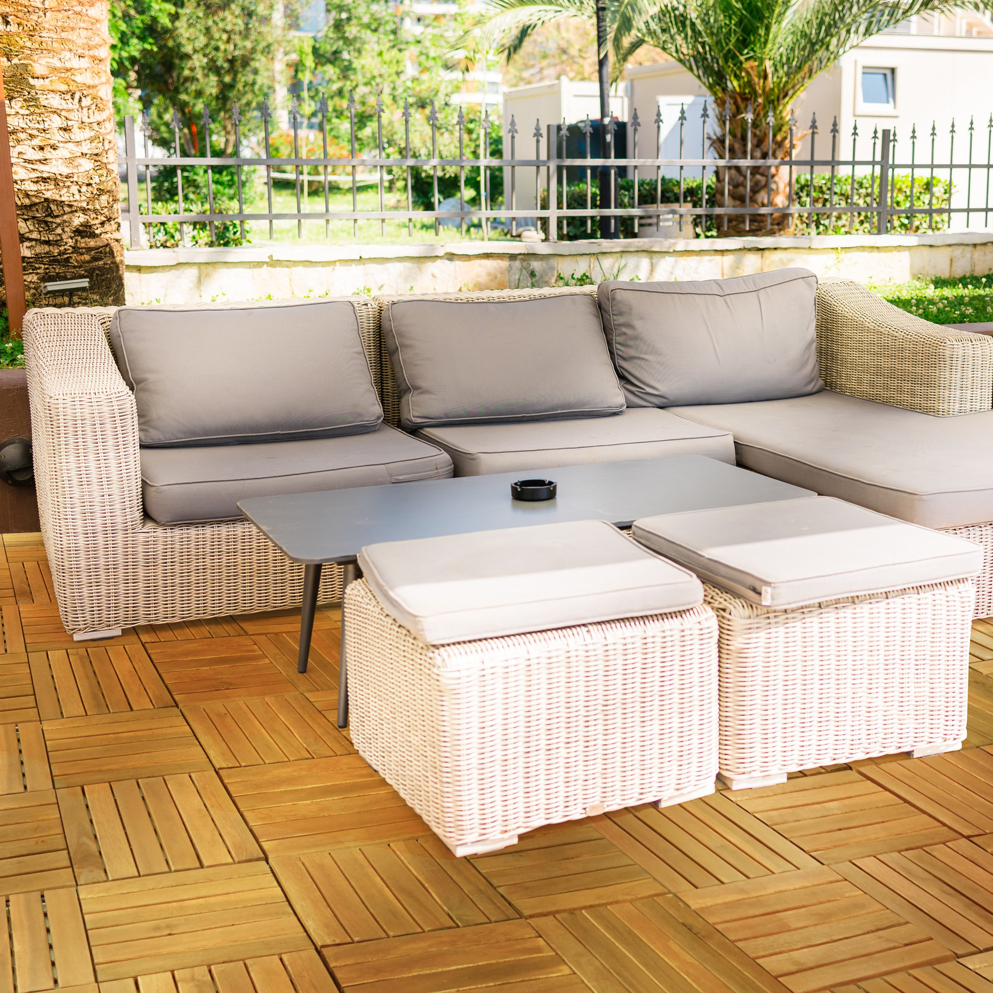 Tranquillo Premium Deck Tiles - Striped Pattern | Wayfair