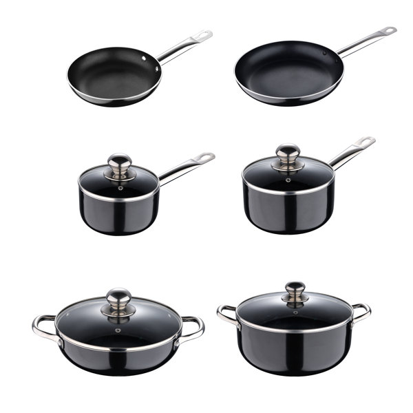 Bergner Prochef by Bergner - 10 Pc Non Stick Cast Aluminum Pots and ...
