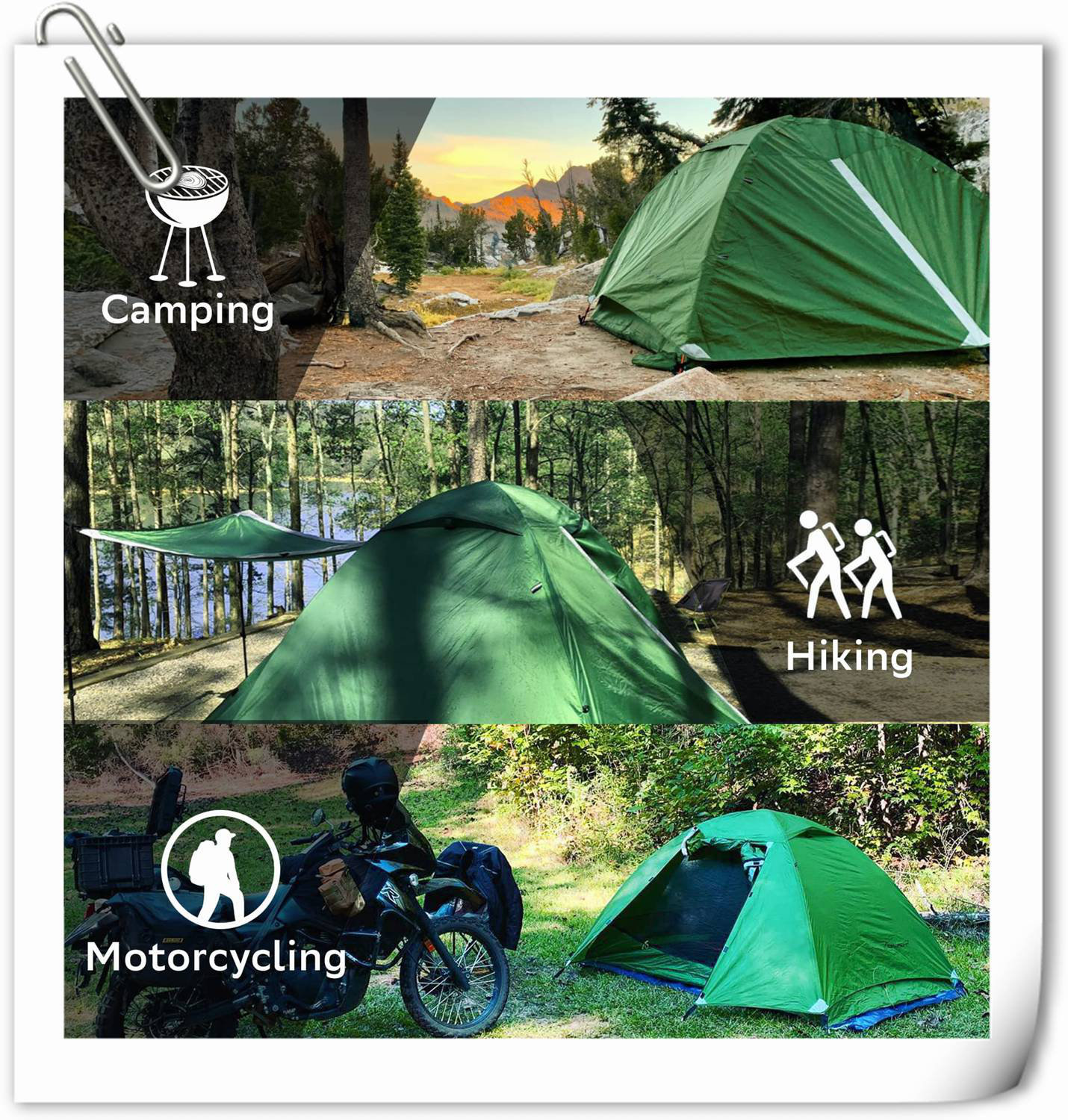 GLOBAL GIRLS LLC 1-Person Tent For Backpacking - Ultralight One Person ...