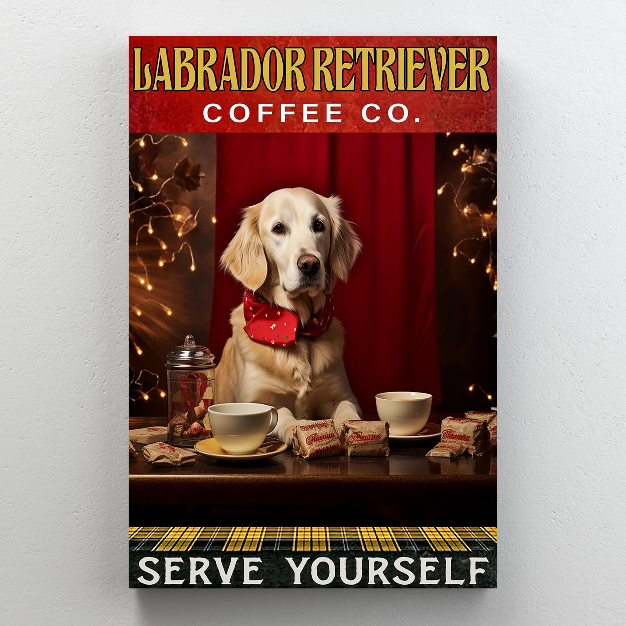Trinx Labrador Retriever Coffee Co - 1 Piece Rectangle G Labrador ...