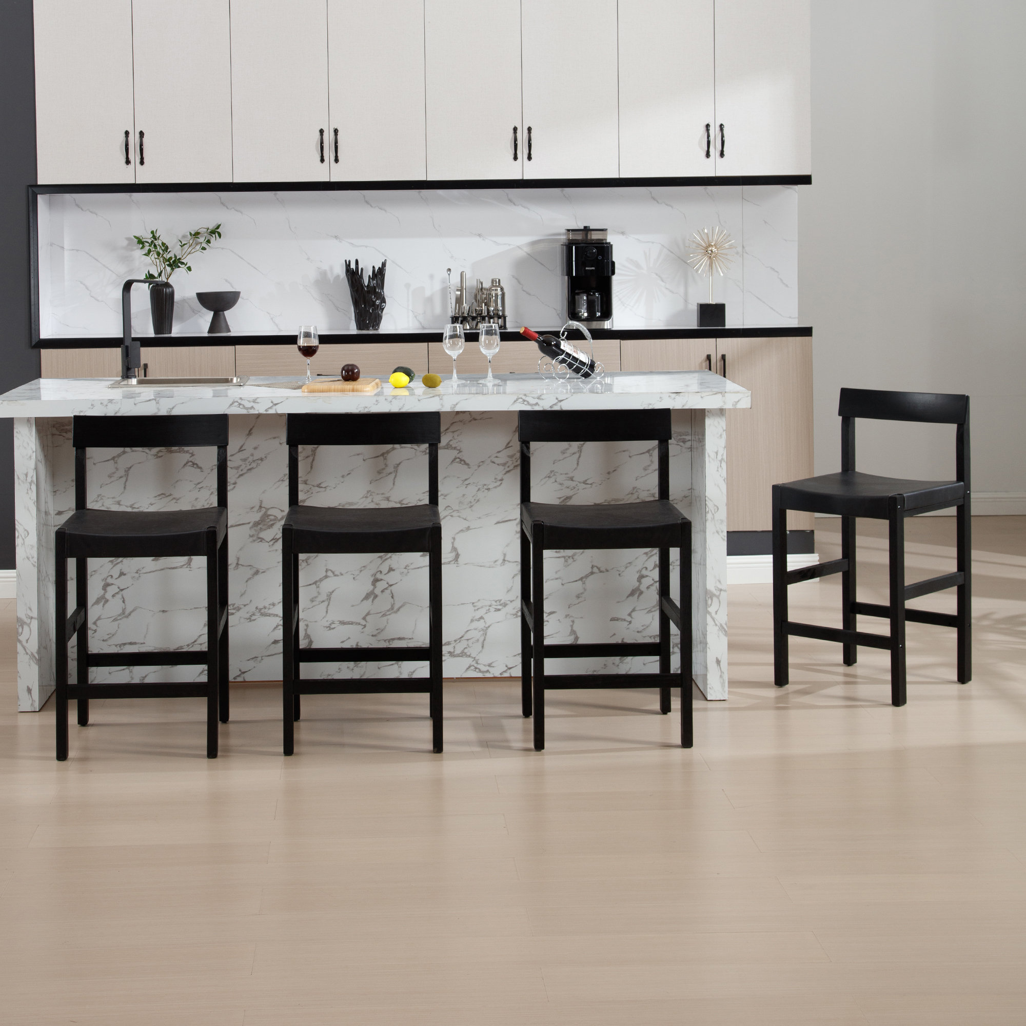 Latitude Run® 26'' Counter Height Bar Stools Modern Counter Stools With ...