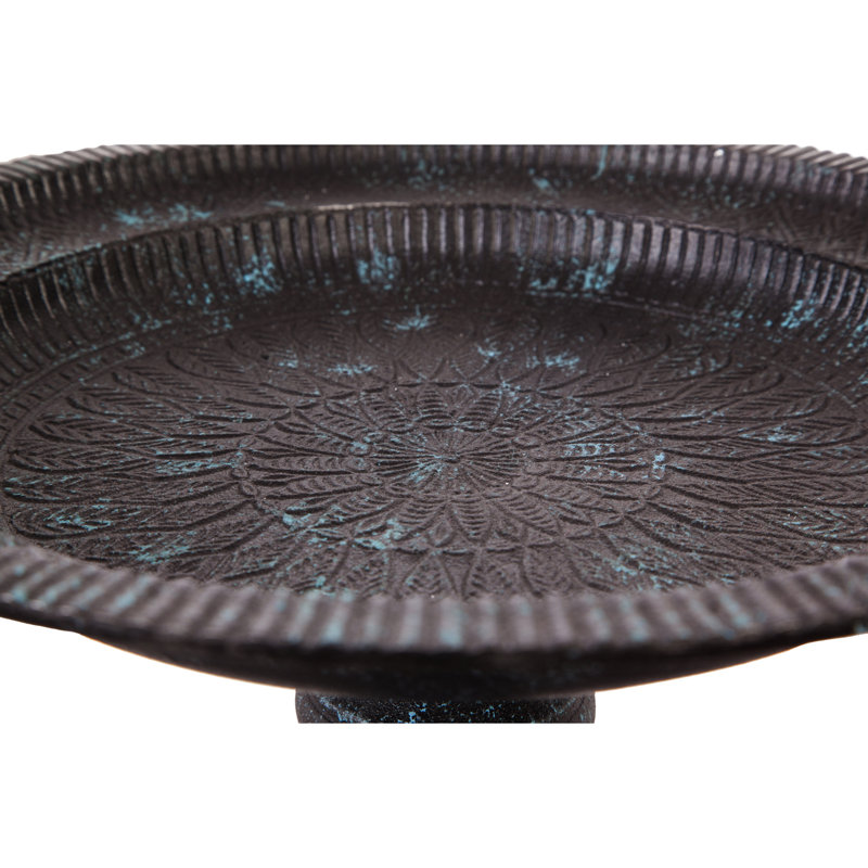 Kelly Clarkson Home Albermarle Cast Iron Pedestal Birdbath & Reviews ...