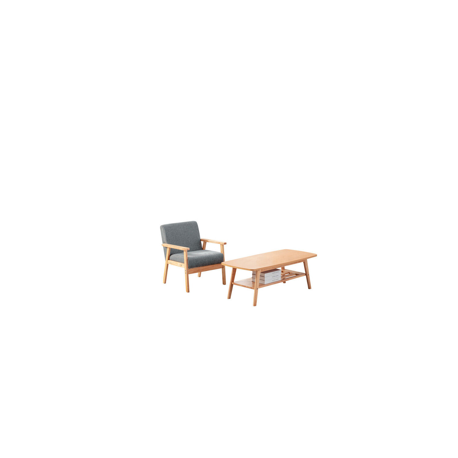Corrigan Studio® Masakazu Classic Comfort Coffee Table And Chair Set ...