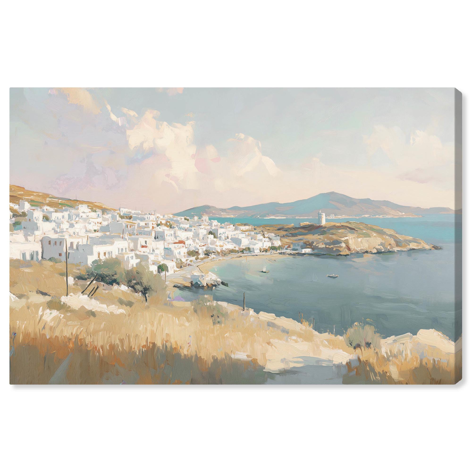Art Remedy Sunrise Greece Canvas Cottage Landscapes by Art Remedy | Wayfair