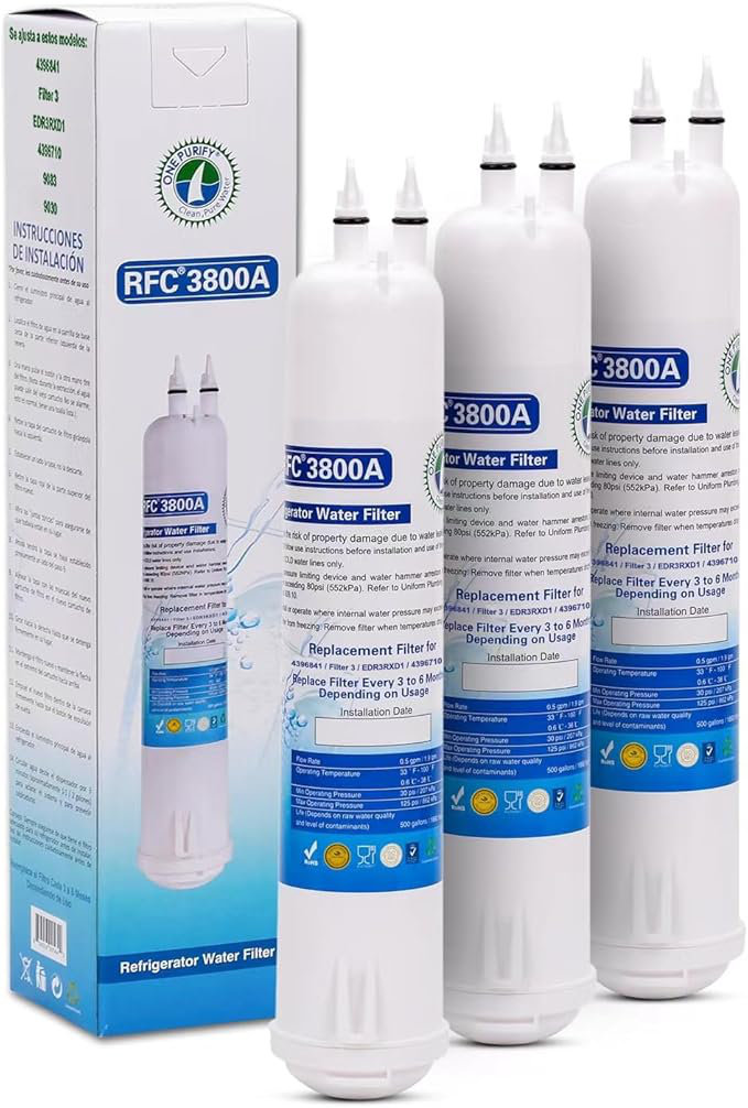 TABU Onepurify Refrigerator Water Filters Replacement For 4396841 ...