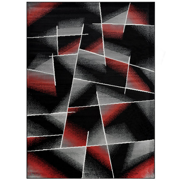 Wrought Studio Gerbold Geometric Fireball Area Rug & Reviews | Wayfair