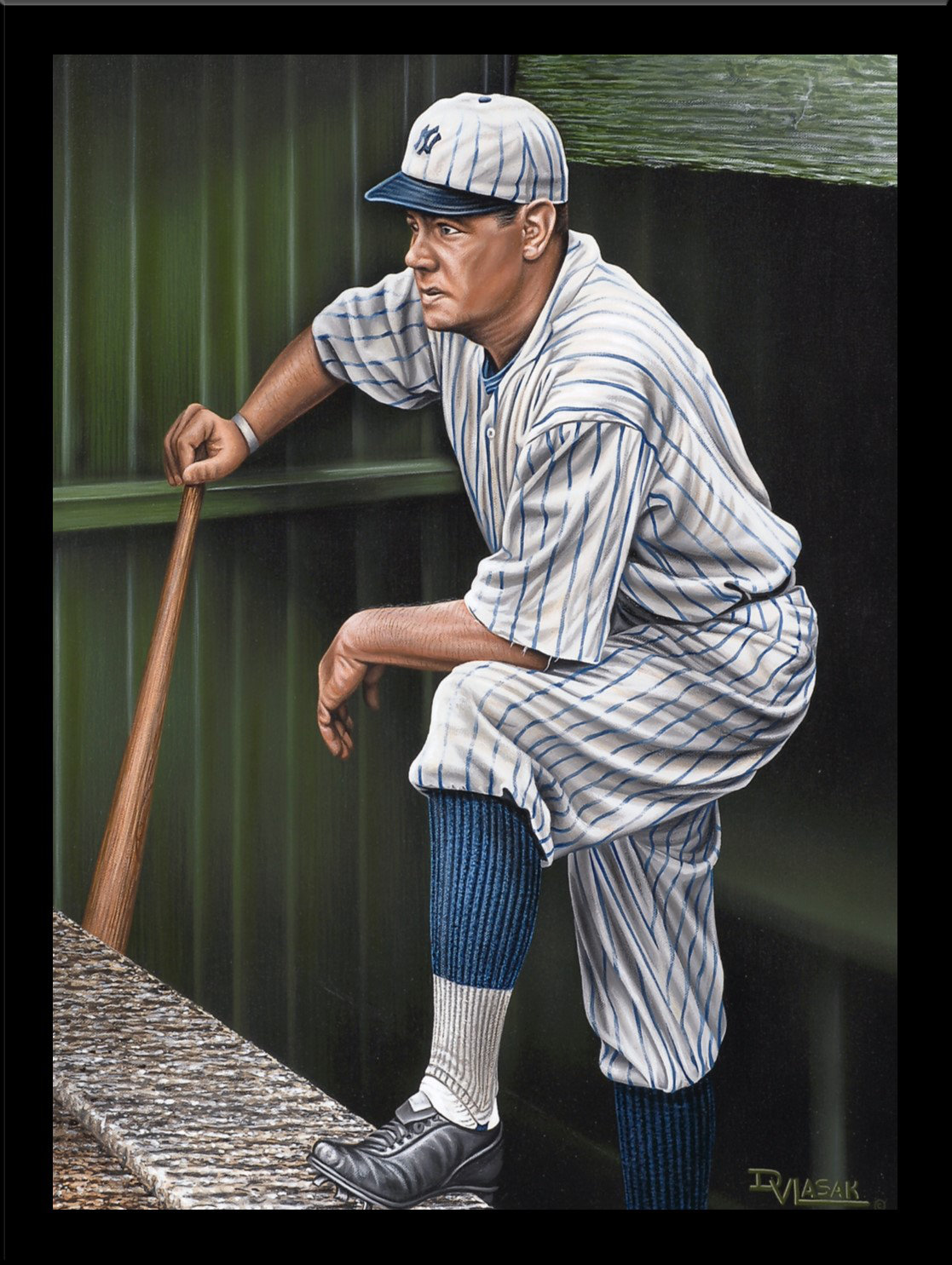 Buy Art For Less 'Babe Ruth on the Top Step of Dugout' Print Poster by ...