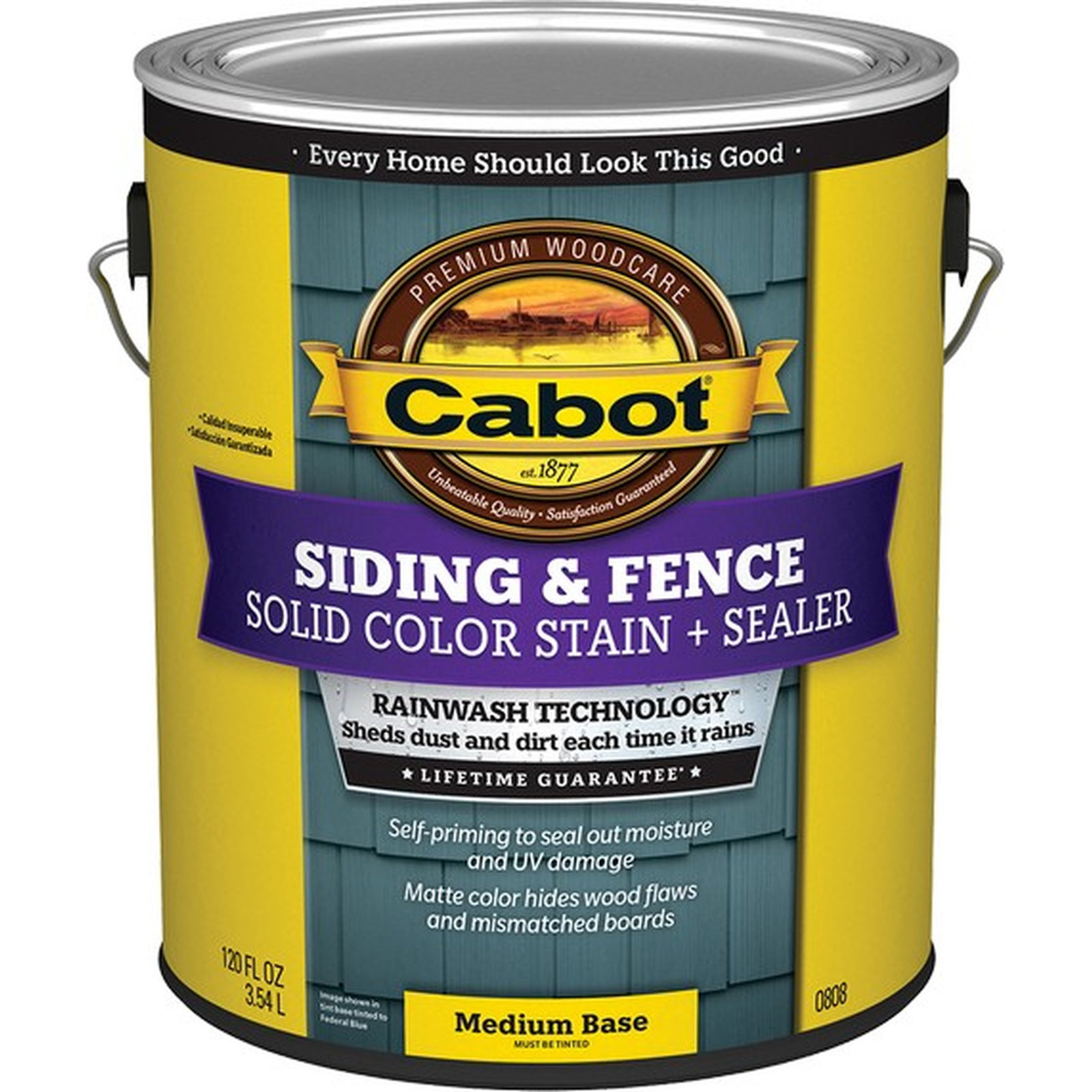 FixtureDisplays Cabot 0808 1Gal Med-Base Solid Color Acrylic Siding ...