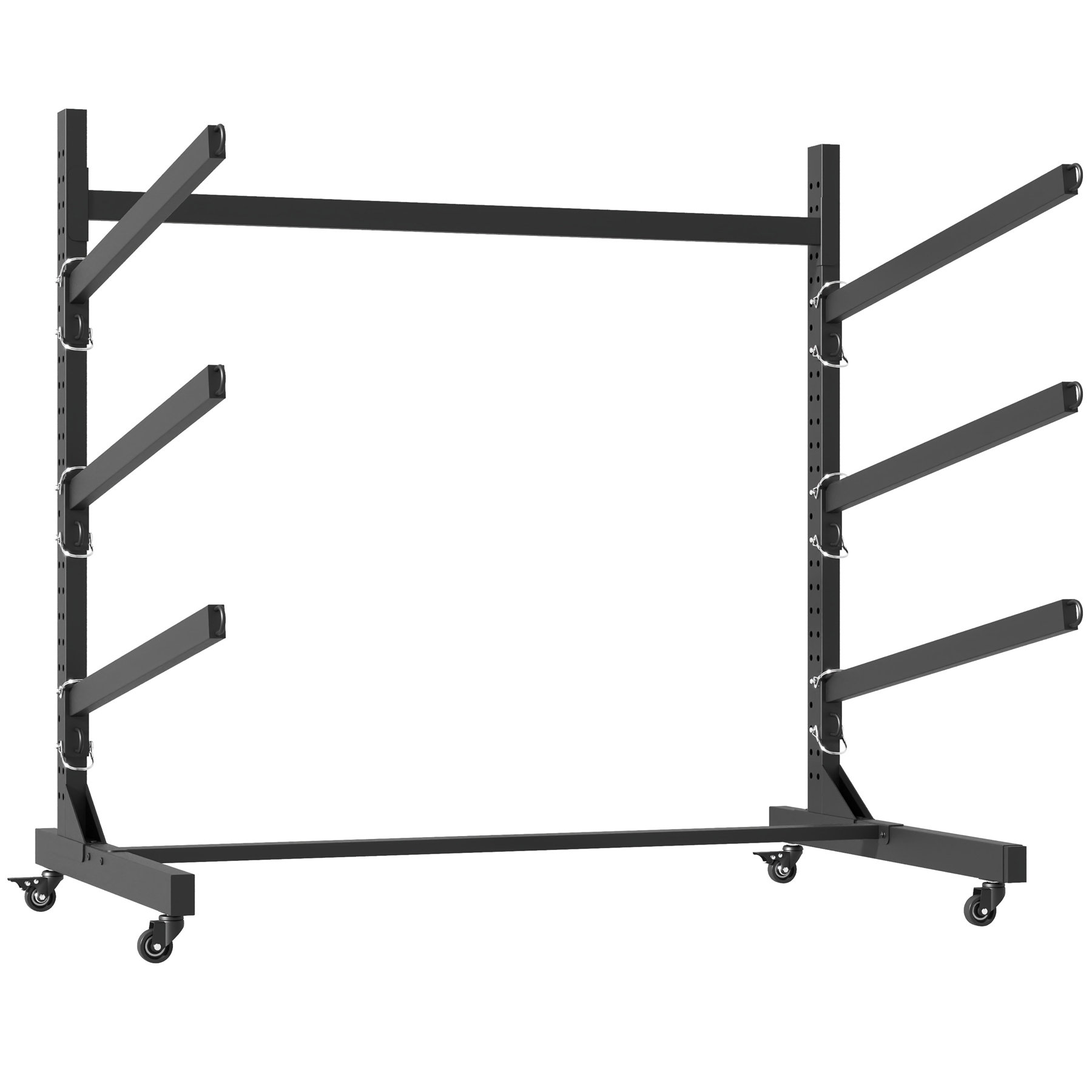 Rebrilliant Freestanding Kayak Storage Rack – Holds 3 Kayaks, Heavy ...