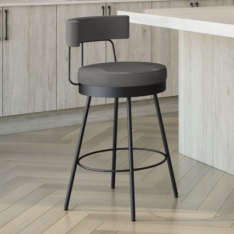 Corrigan Studio® Leatri Swivel Counter and Bar Stool | Wayfair