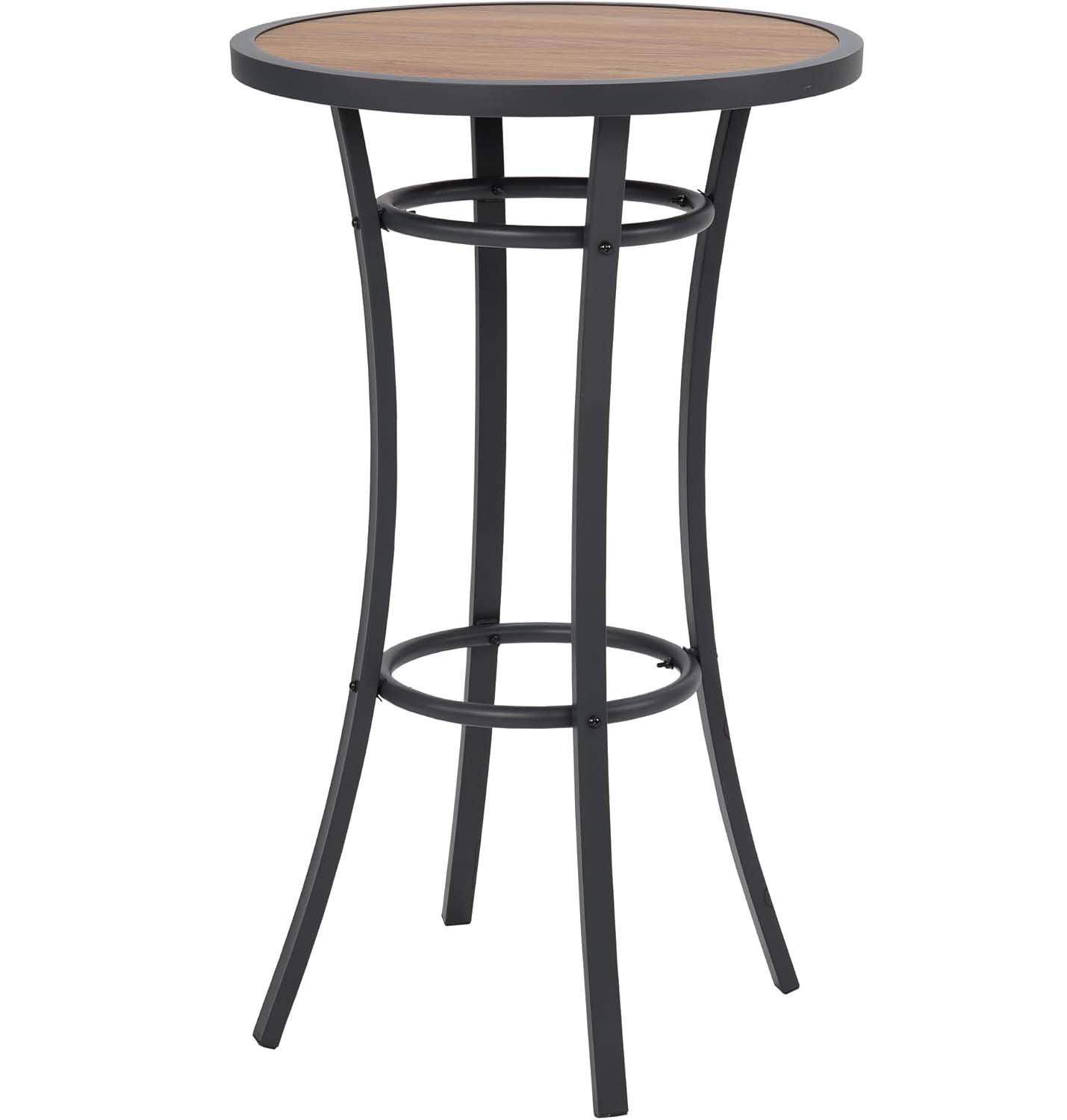 Latitude Run® Outdoor Bar Height Bistro Table, 40-Inch Patio Bar Table ...