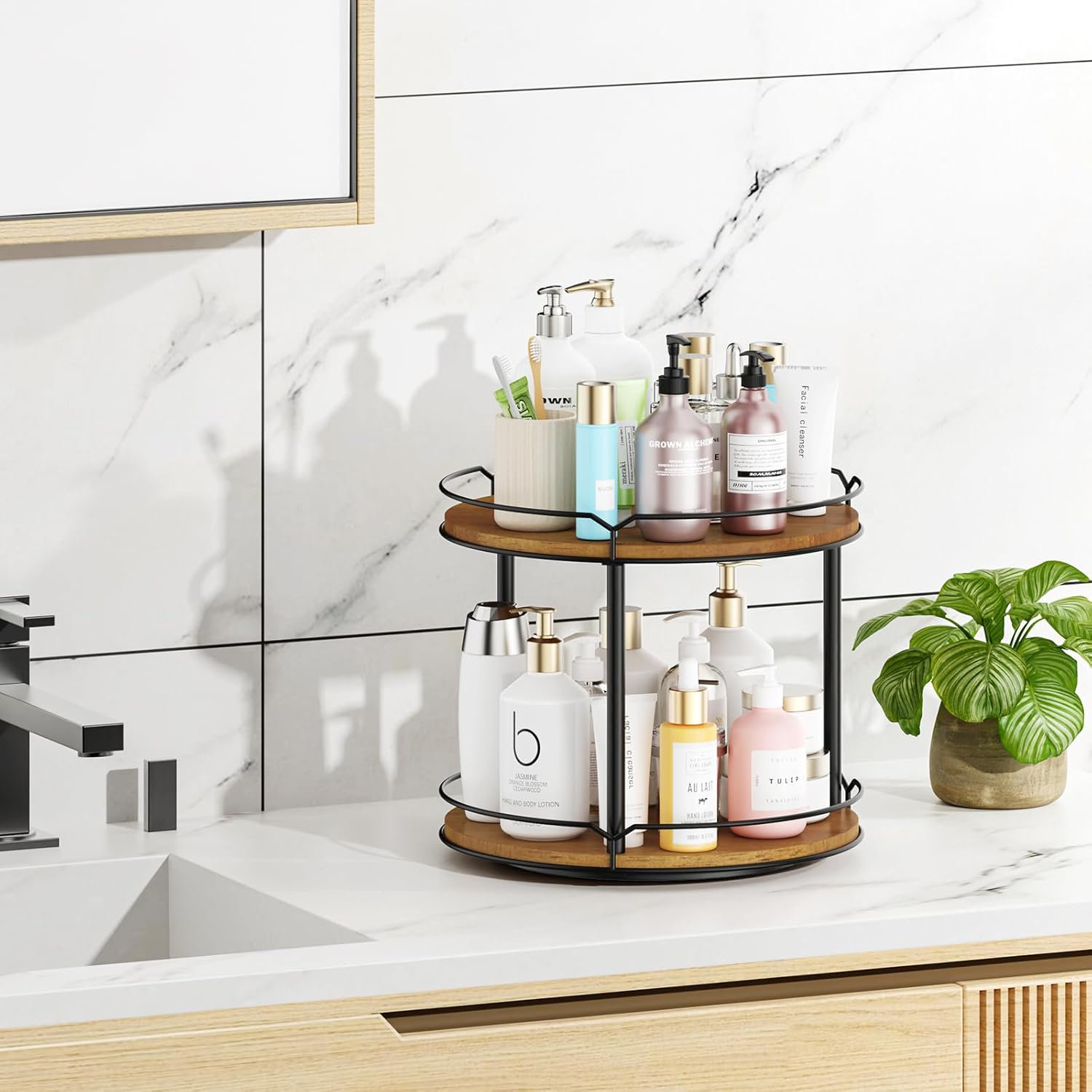 Ophelia & Co. Organizer 2 Tier - Turntable Spice Rack For Table Top ...