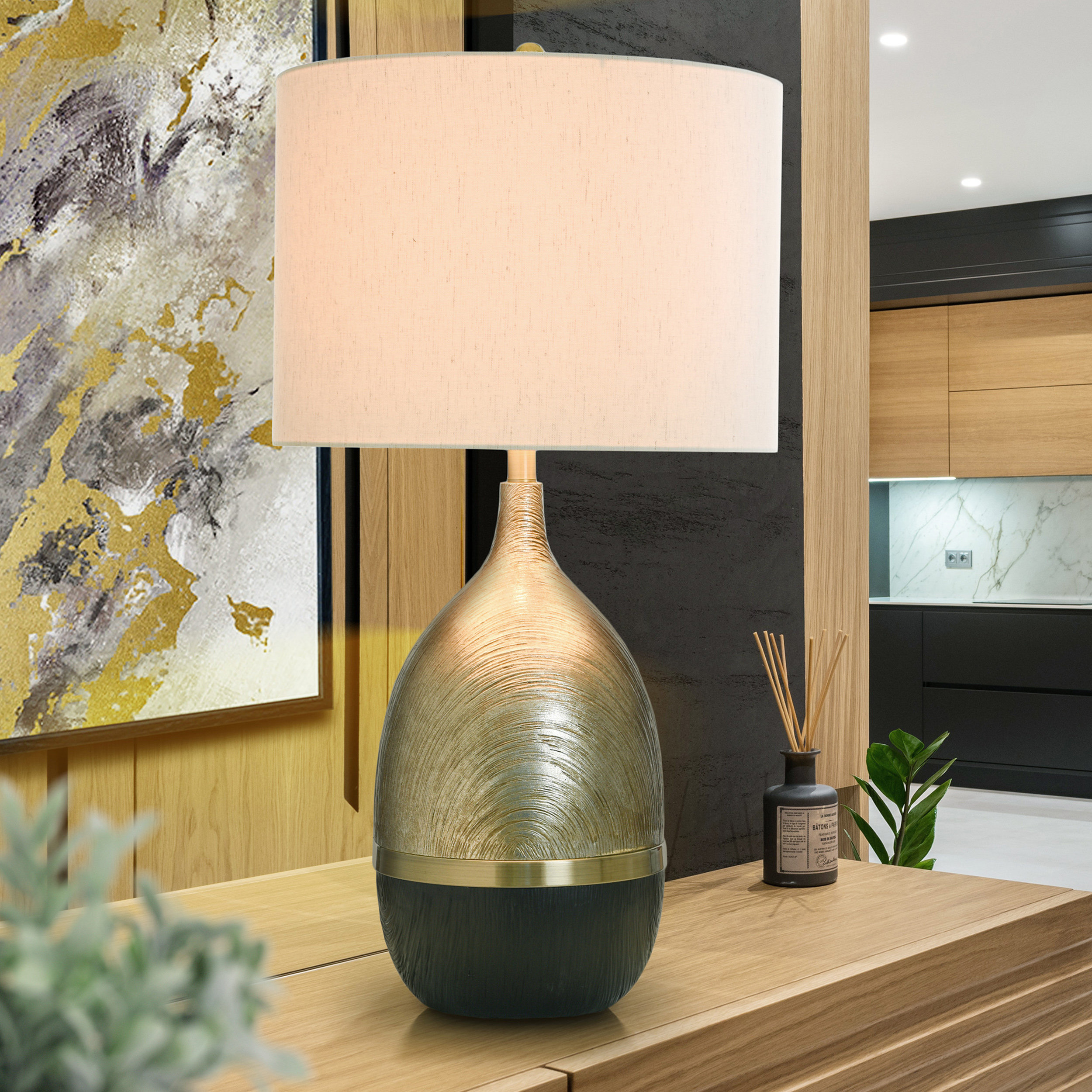 Dakota Fields Janal Resin Table Lamp | Wayfair